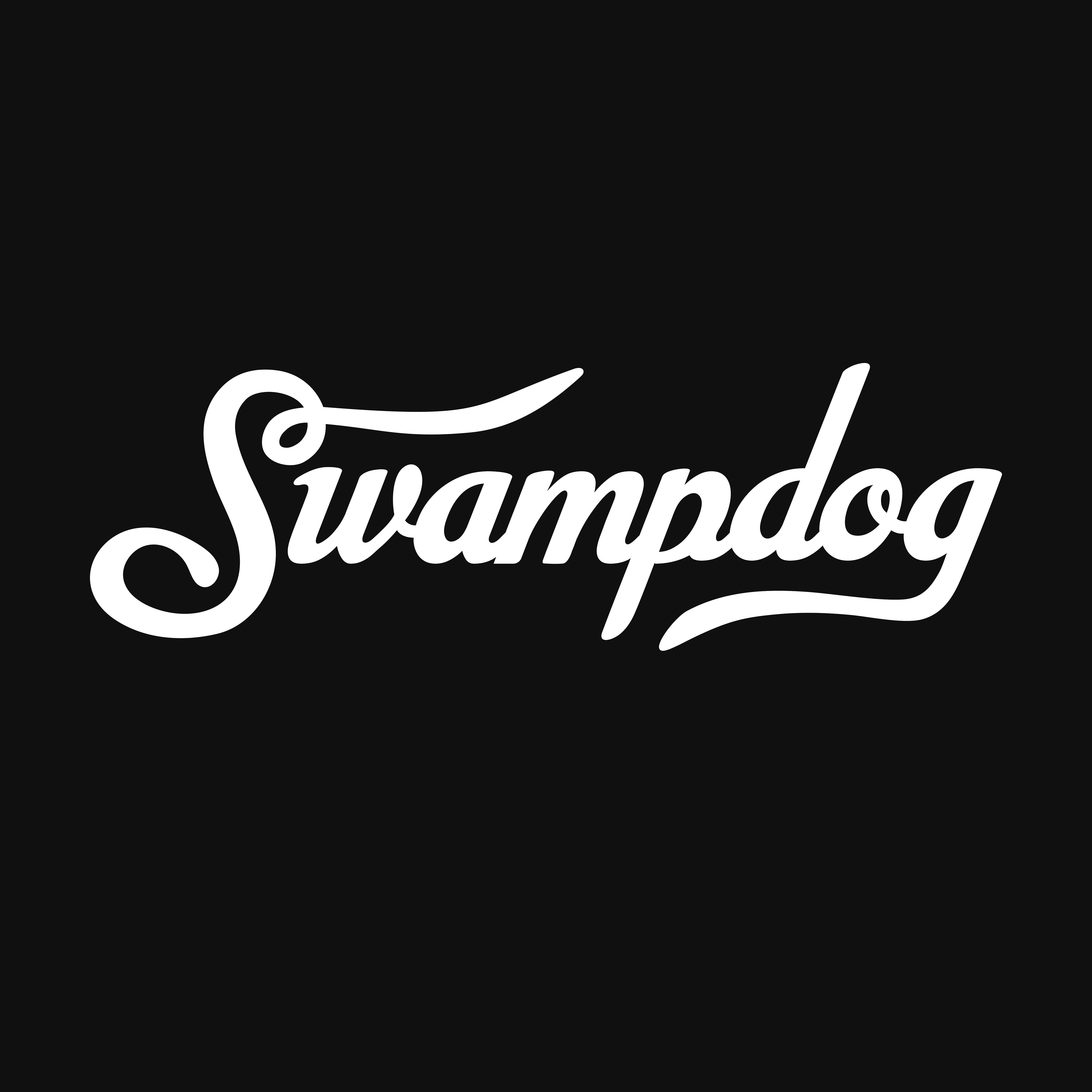 Script Die Cut Decal – Swamp Dog